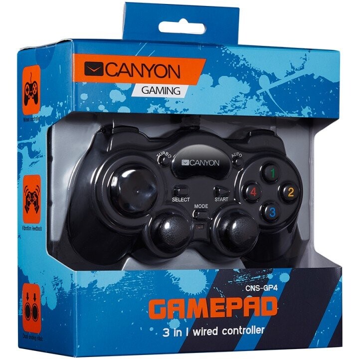 CANYON 3in1 wired controller gamepad, hand-cooling, vibration feedback ...