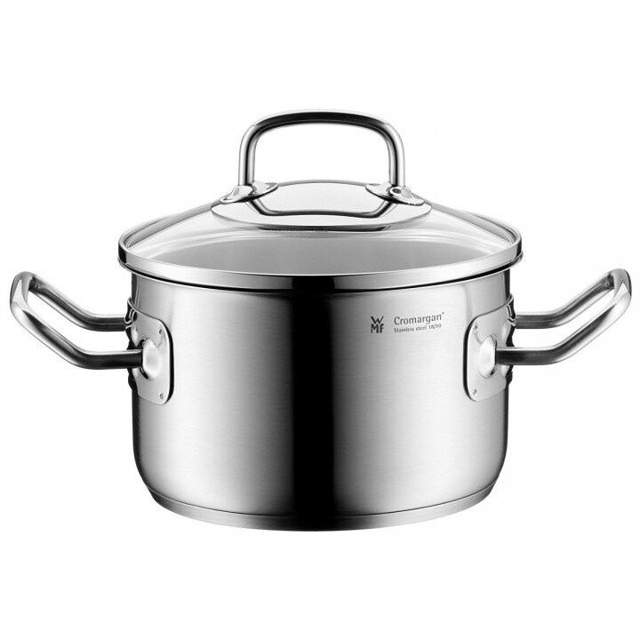 WMF Pot Set, 4 pcs. Profi Plus 1, 20, 16, 24 cm, Cromargan® 18/10 ...