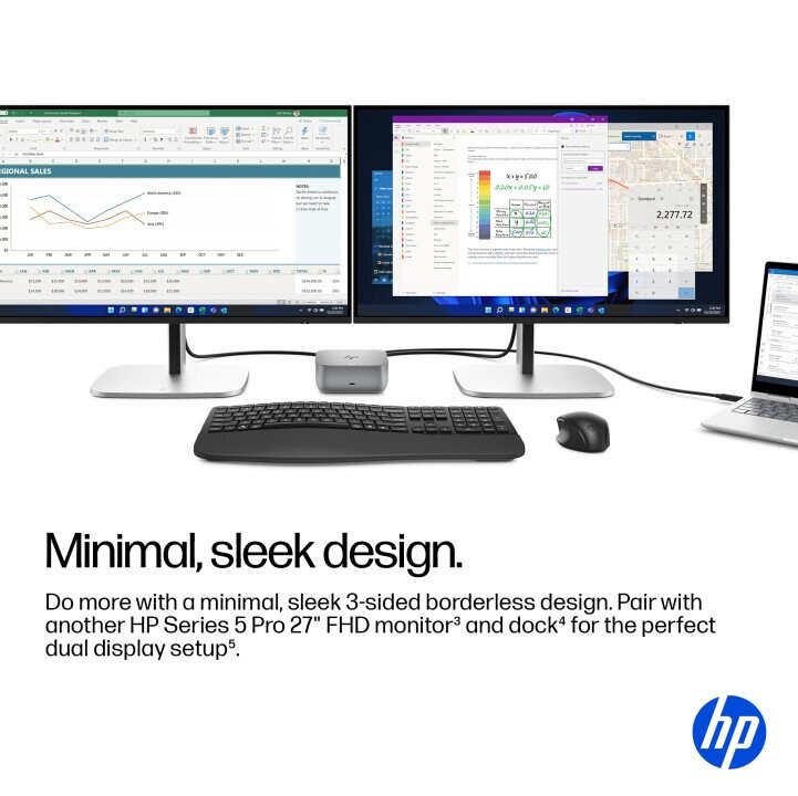 HP Series 5 Pro 27 inch FHD Monitor - 527pf PVC Free pirkt